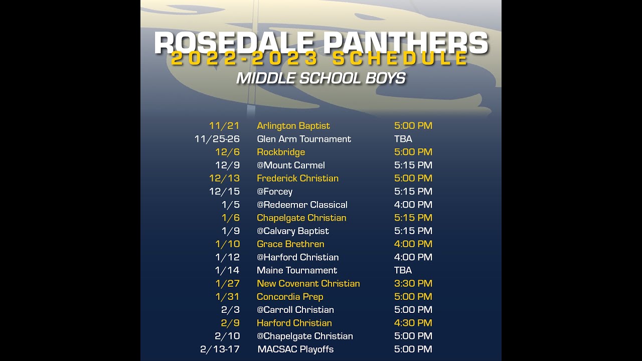 MS Boys - MACSAC CHAMPIONSHIP - Rosedale vs Forcey Christian - YouTube