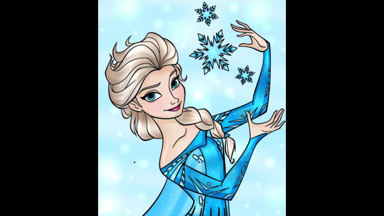 Elsa drawing, How to draw elsa . - YouTube