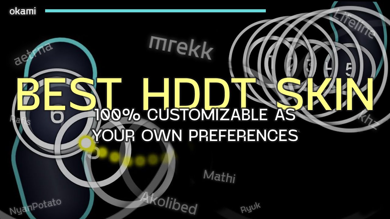 *NEW* HDDT CHAMPION osu! SKIN V2 (100% Customizable!) | okami - YouTube