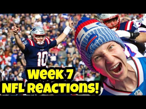 My Week 7 NFL Reactions! - YouTube