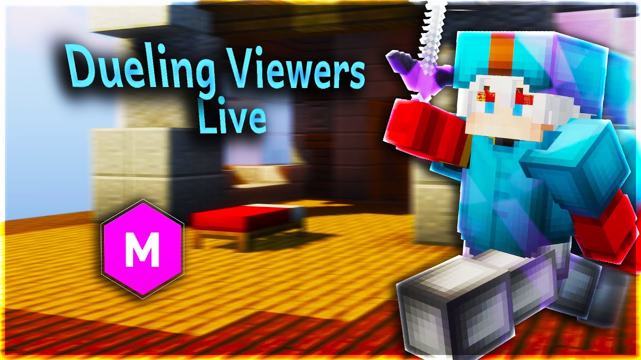 Dueling Viewers Live On Minemen | Trying to Chill #minecraft #bedwars - YouTube