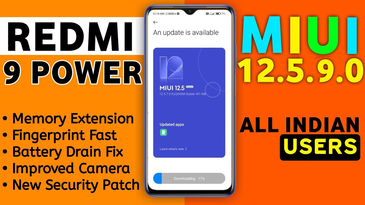 REDMI 9 POWER MIUI 12.5.9.0 New Update 2022 | Redmi 9 power May Update ...