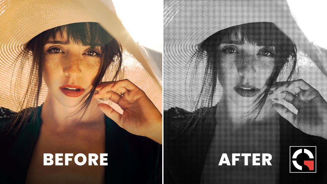 1-Minute Photoshop | Halftone Pattern Effect in Photoshop | Photoshop ...