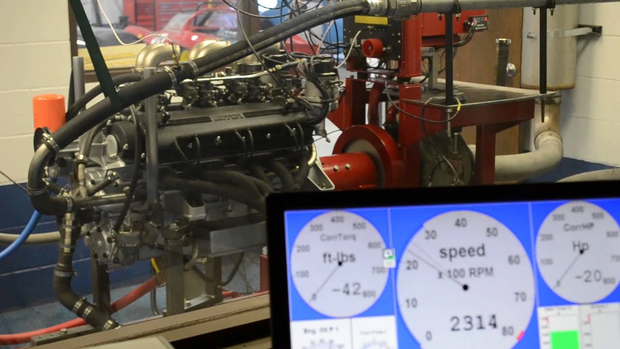 Ferrari 275 Engine Dyno Test - Motion Products, Inc. - YouTube