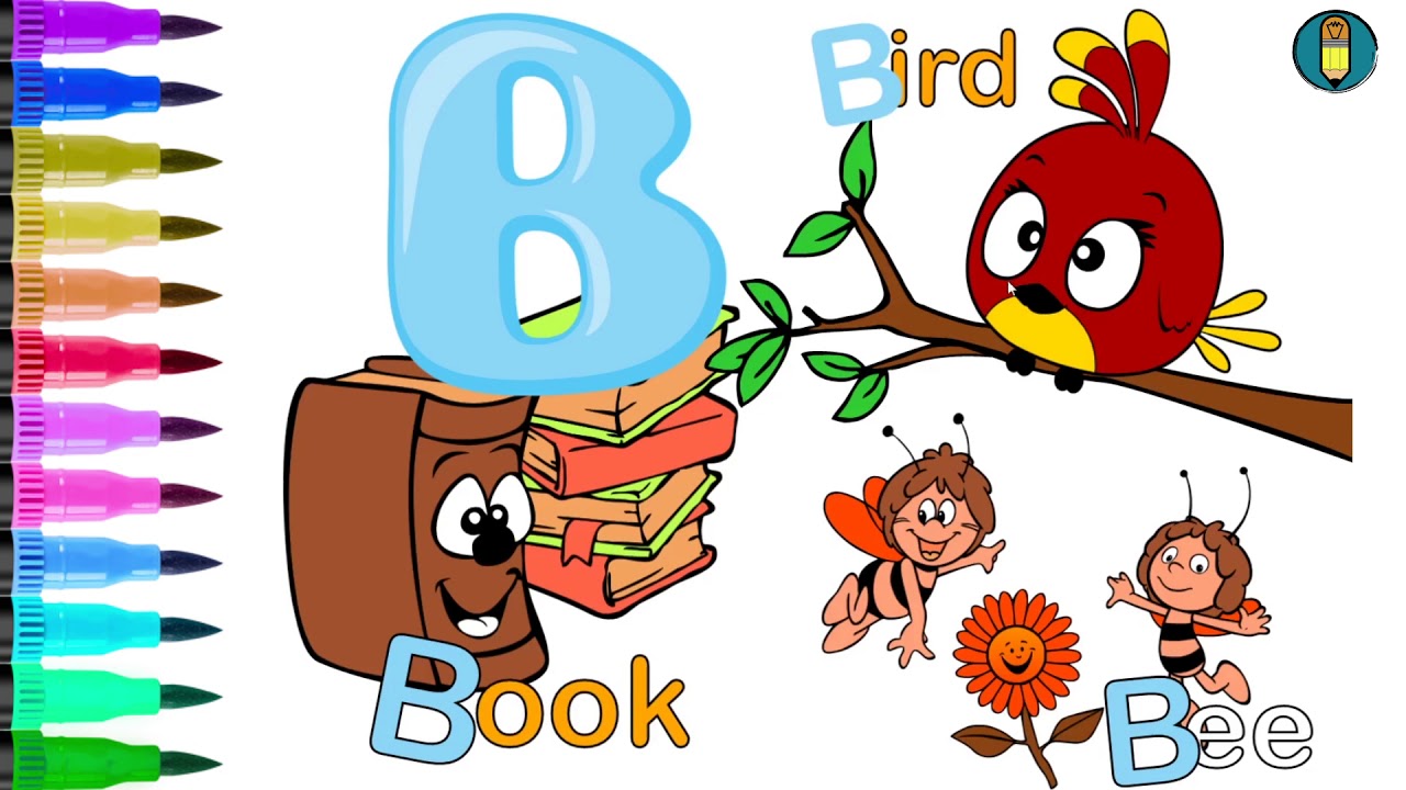 Kids Learn Colors & ABCD with color Paint | ABC Songs for Children ...