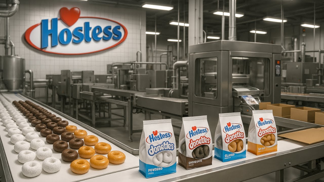 How Hostess Donettes Donuts Are Made | Inside The Factory - YouTube