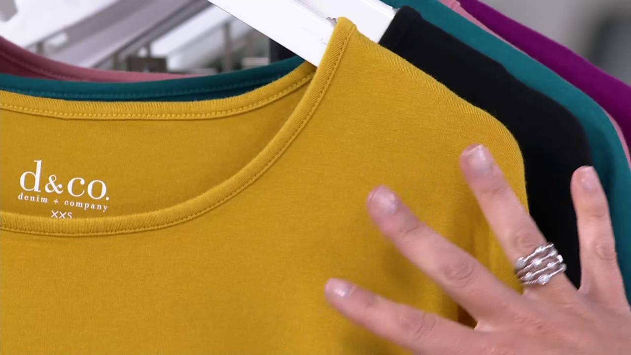 Denim & Co. Pullover Top with Back Crossover Detail on QVC - YouTube