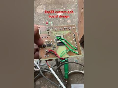 Esp32 custom pcb board design - YouTube