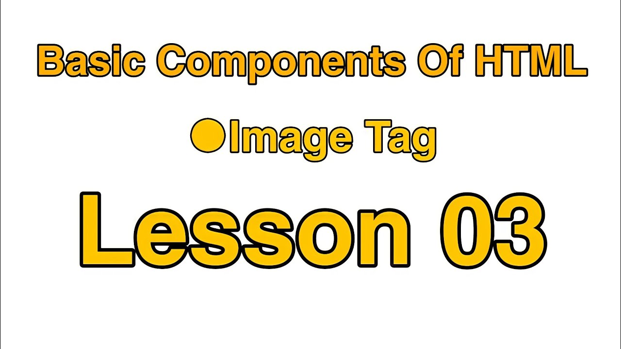How To Use Image Tag in HTML | Basic Components Of HTML | Image Tag ...