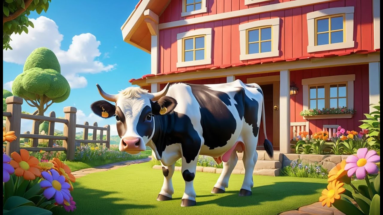 Baby Cow Say Moo Moo Moo | Adorable Farm Animal Song for Toddlers | Fun ...