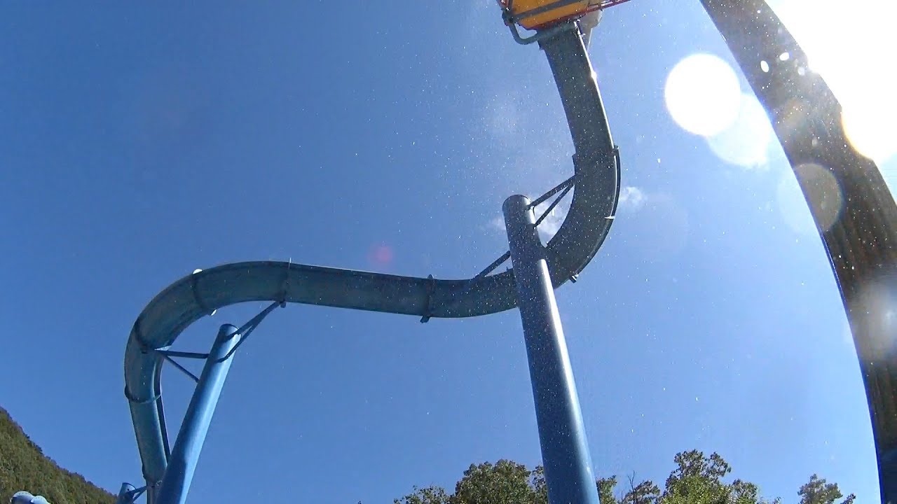 Blue Tube Water Slide at Ocean World - YouTube