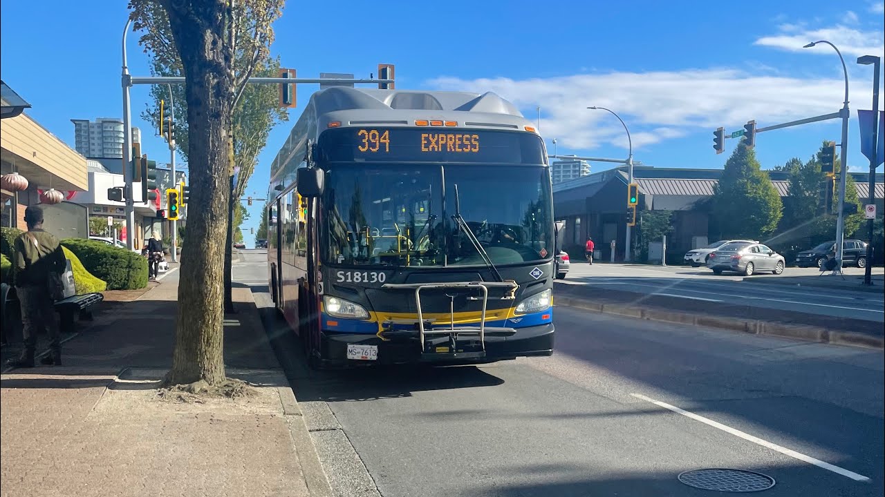 Translink 2018 New Flyer XN40 S18130 on 394 King George Station Express ...