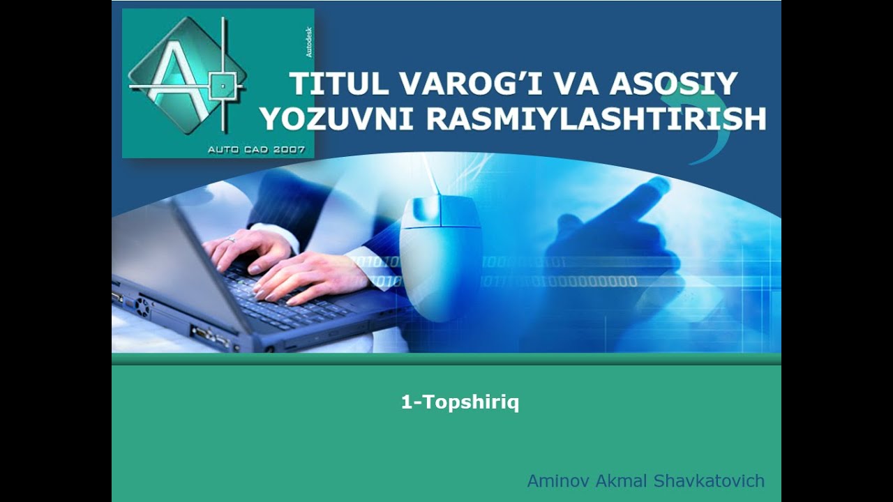 TITUL VAROG`I VA ASOSIY YOZUVNI RASMIYLASHTIRISH - YouTube