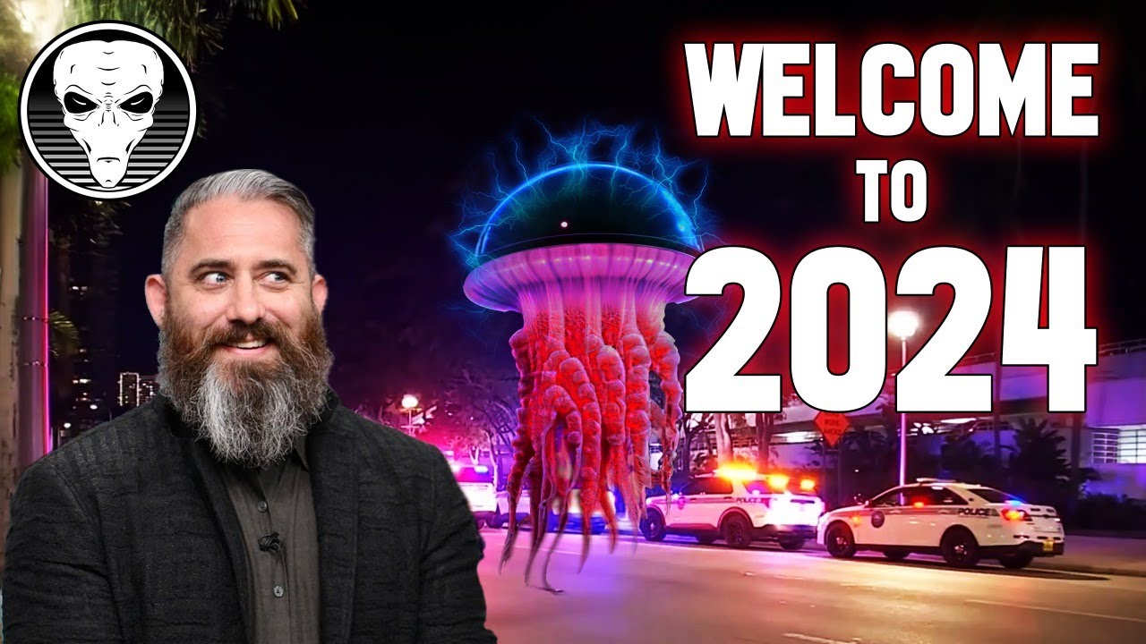10ft Aliens at Miami Mall & a Jellyfish UFO 2024 will be wild - YouTube