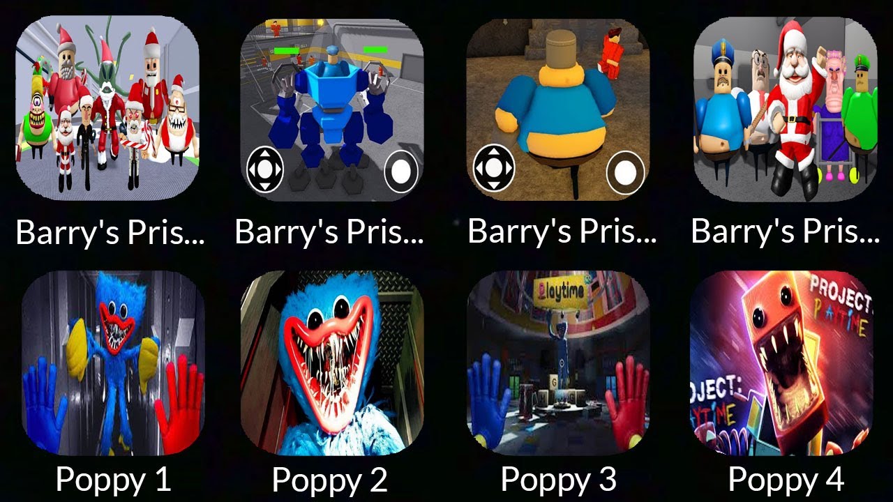 Barry's Prison Run ( Christmas Edition ) + Poppy Playtime Chapter 1 & 3 ...