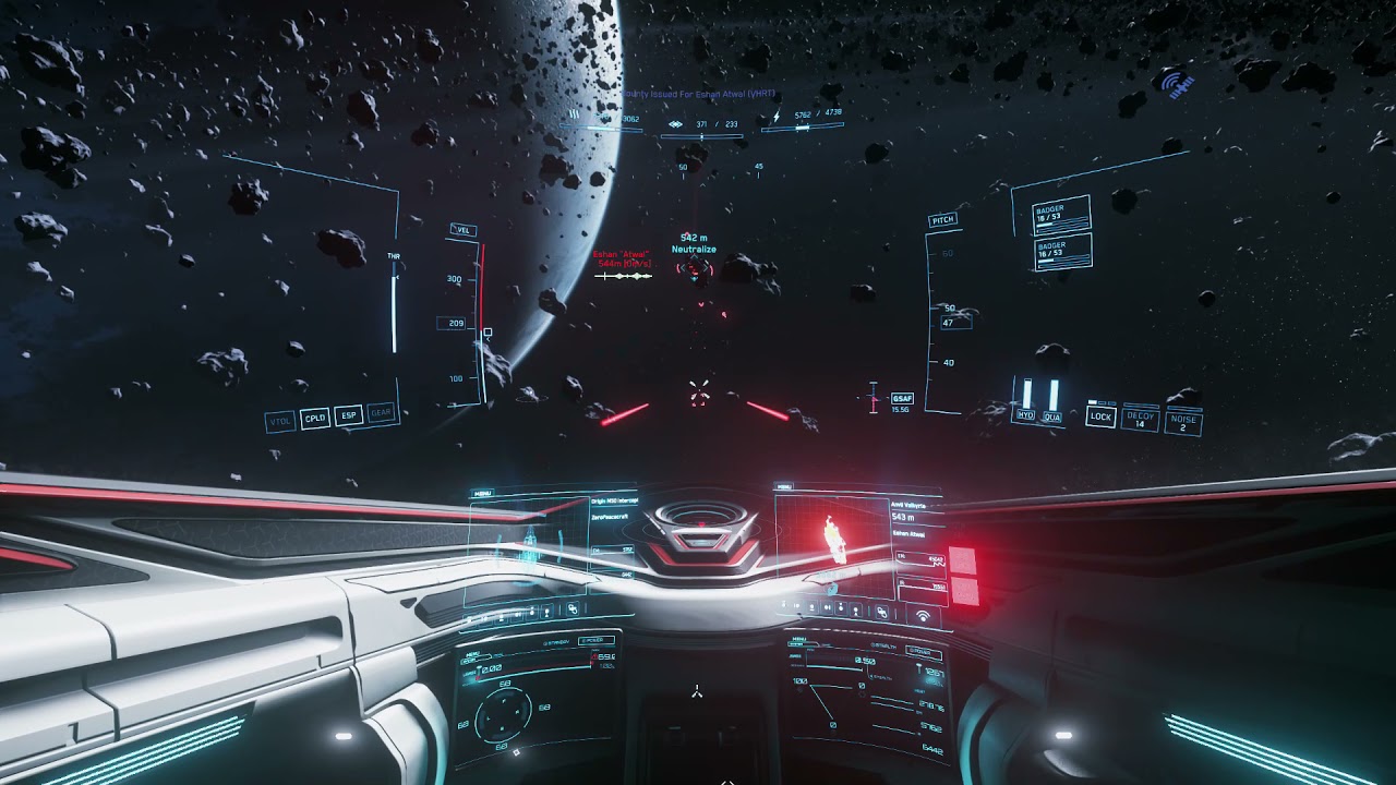 Star Citizen M50 Interceptor vs Valkyrie VHRT bounty in 3.14 - YouTube