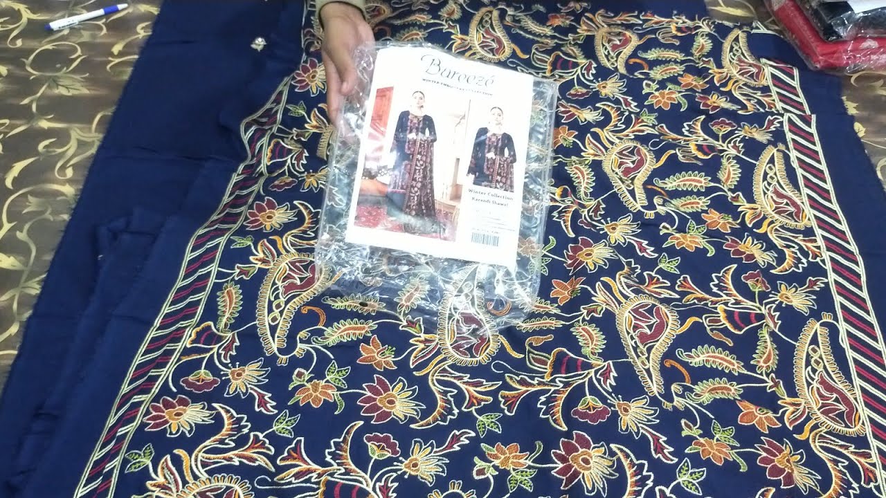 Bareeze Karandi With Heavy Embroidery Shawls / New Collection 2023 ...