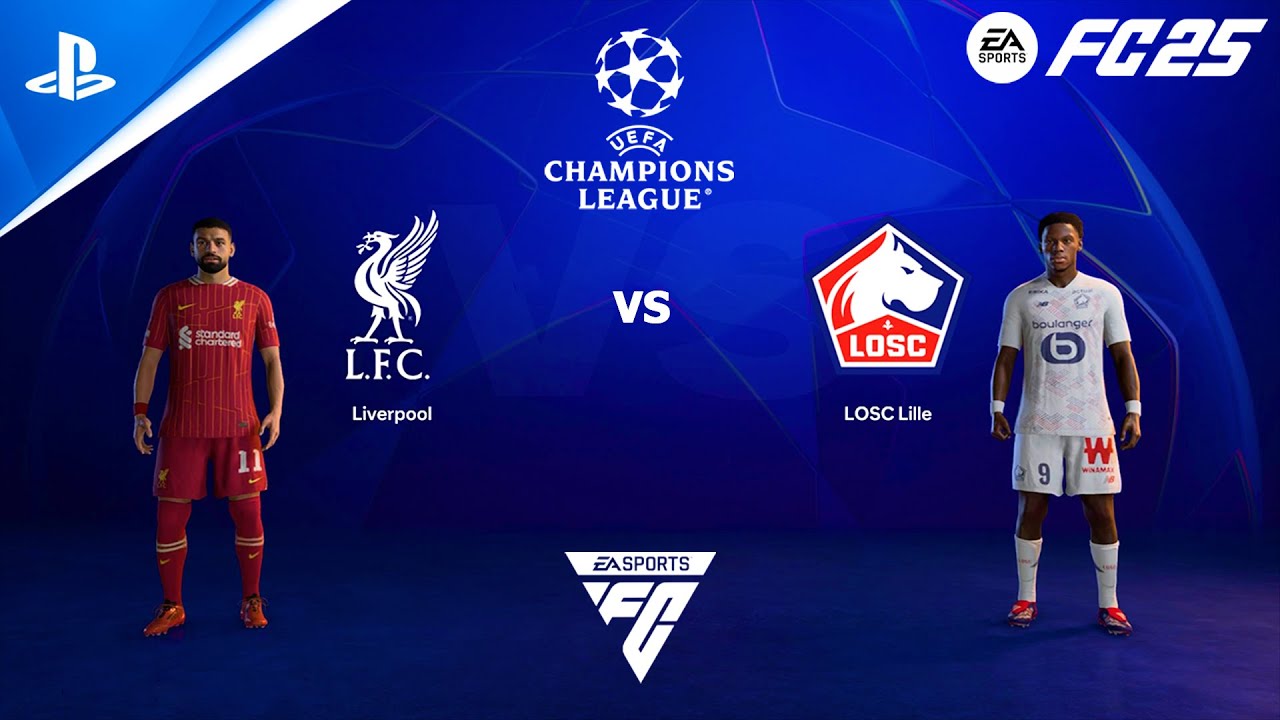 FC 25 PS4 - Liverpool vs LOSC Lille | UEFA Champions League 24/25 - YouTube