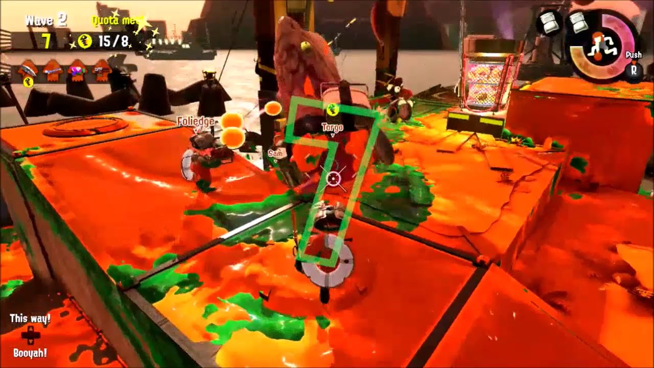 Splatoon 2: Salmon Run (Spawning Grounds) - Maws, Drawing Fire, and ...