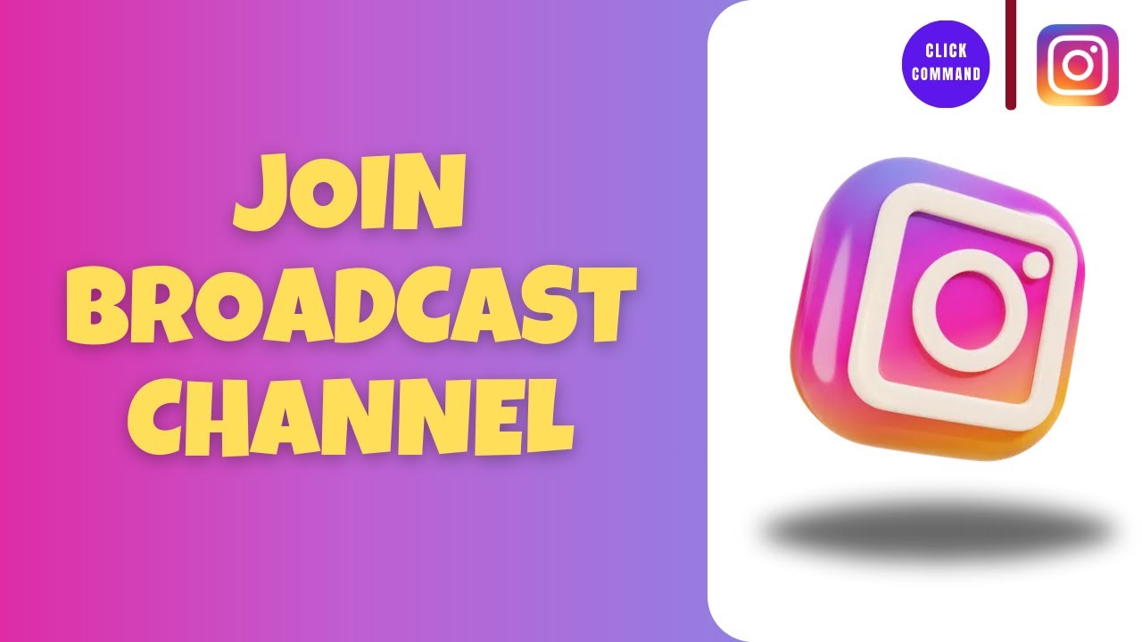 How To Join Broadcast Channel On Instagram - YouTube