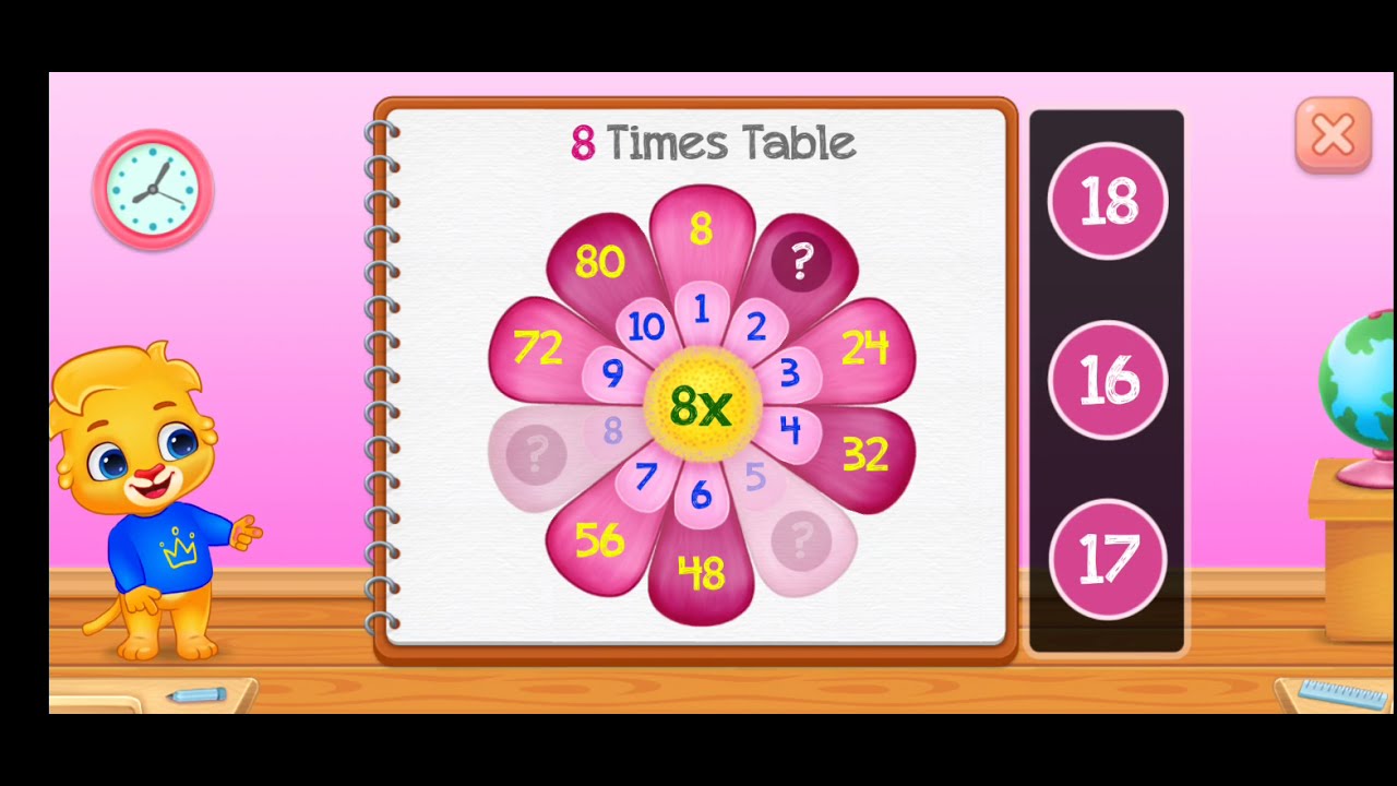 Multiplication flower times table🔢 sifir kaedah bunga - YouTube