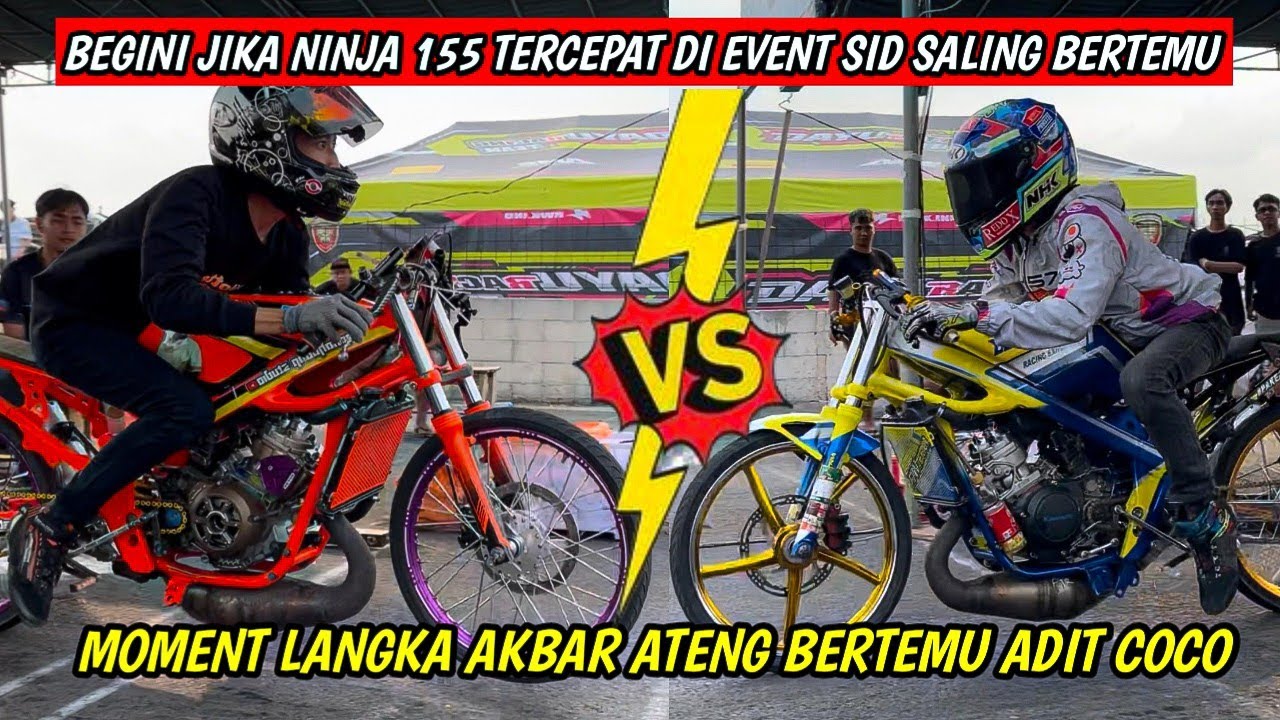 PERTARUNGAN SENGIT Kelas NINJA 155 CC FRAME STD OPEN, Adit Coco, Akbar ...