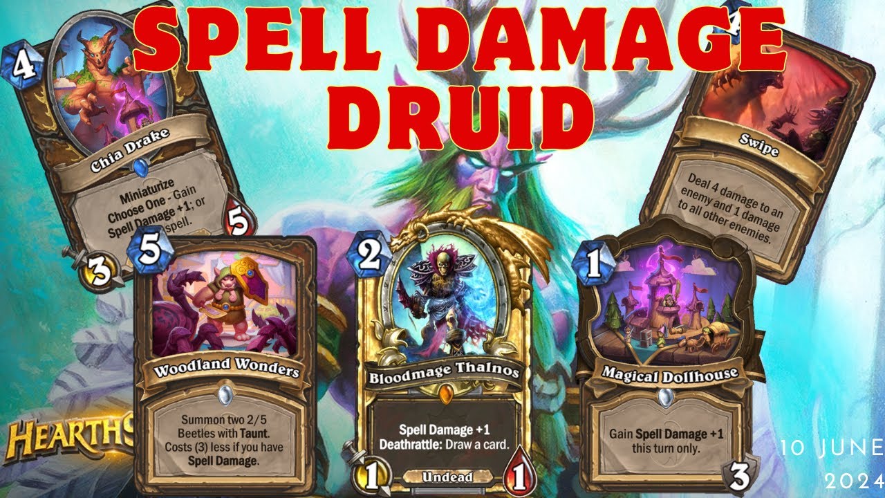 Best SPELL DAMAGE DRUID Deck to Climb Today Hearthstone: Whizbang’s ...