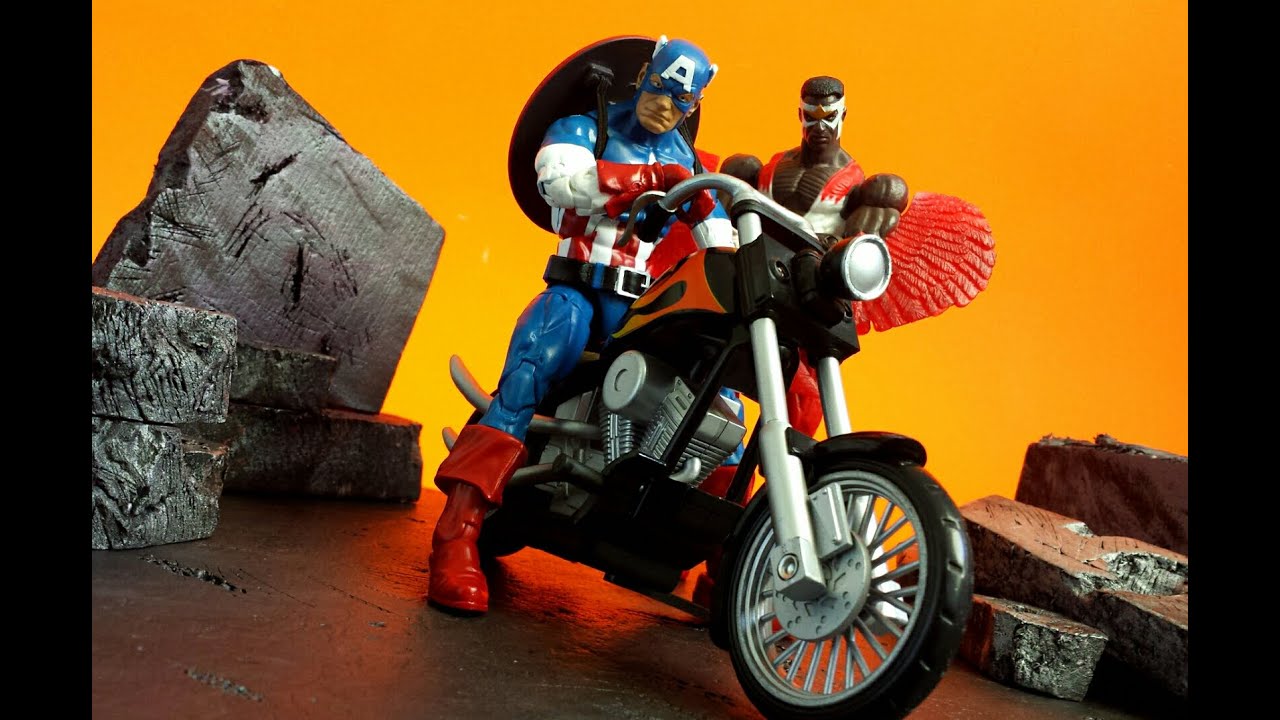 Marvel Legends Captain America (Red Skull Onslaught BAF) Review. - YouTube