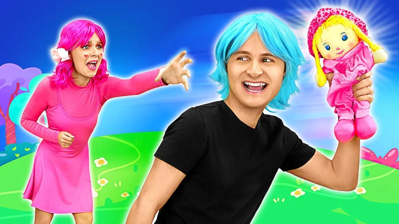 Color Song 💖 | Pink And Black Song | Kids Song And Nursery Rhymes - YouTube