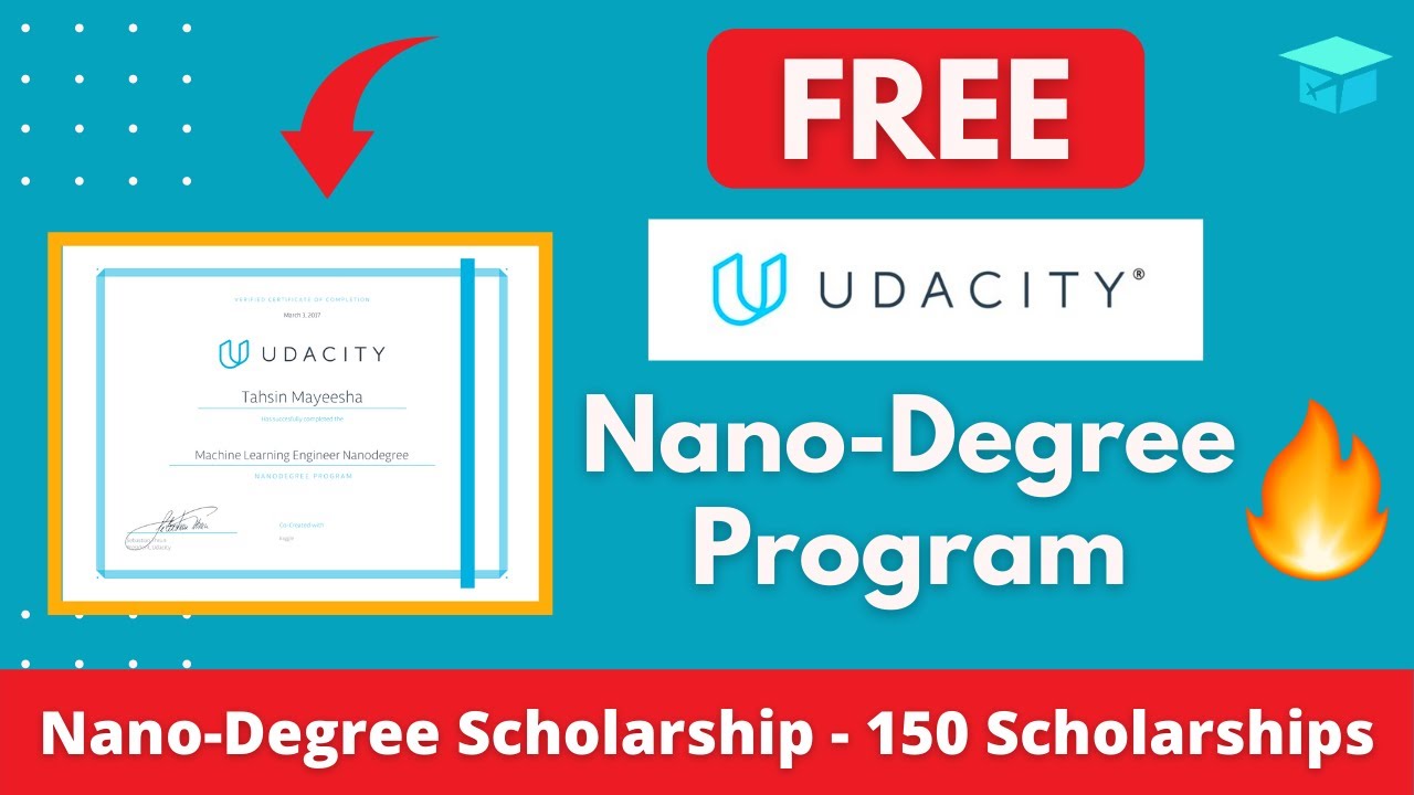 Udacity Nanodegree program Scholarships | Free Udacity Degree Program - YouTube