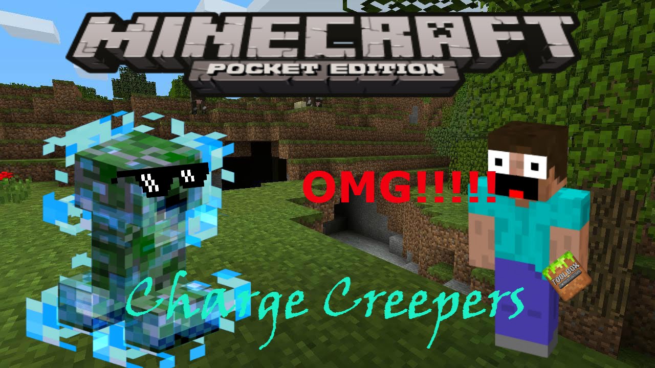 How to spawn Charge creepers in mcpe!!0.15.x - YouTube