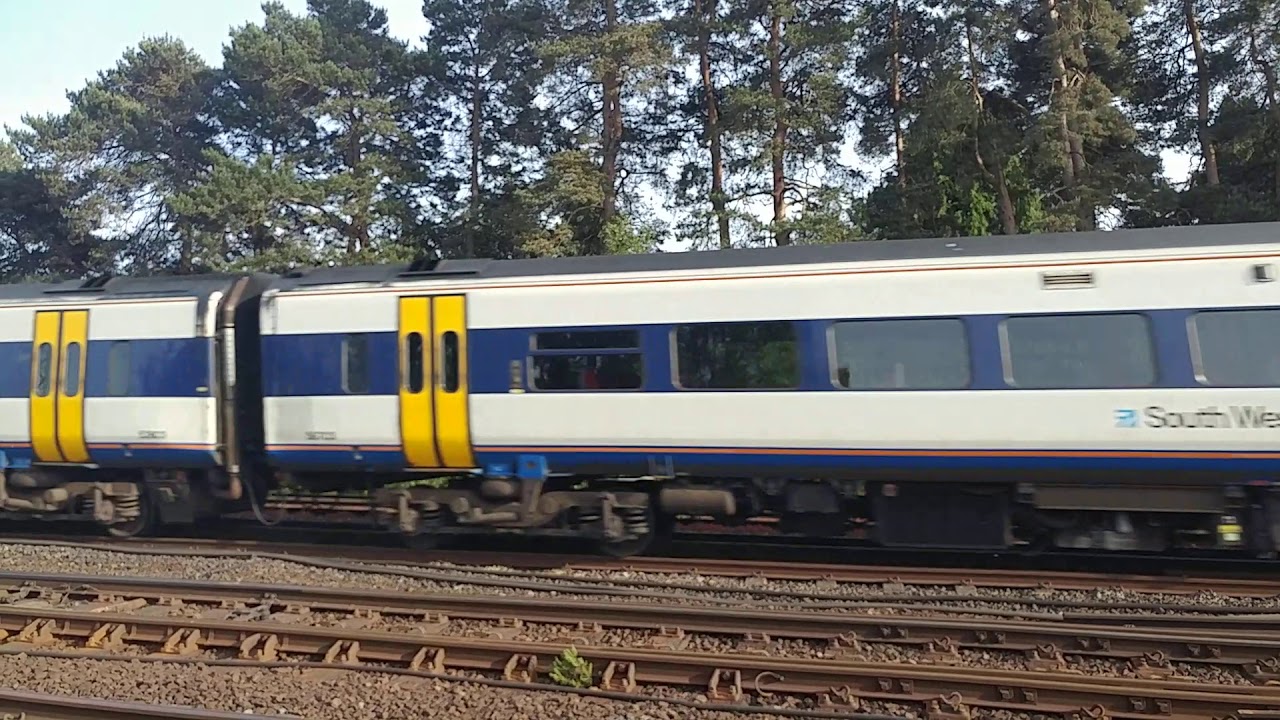 Here is the class 159 in Brookwood - YouTube