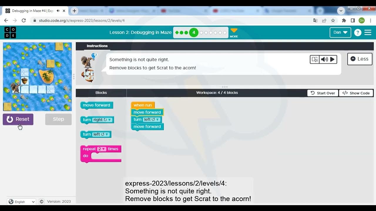 Learn Computer Science - Code.org - express-2023 L2L4 - YouTube