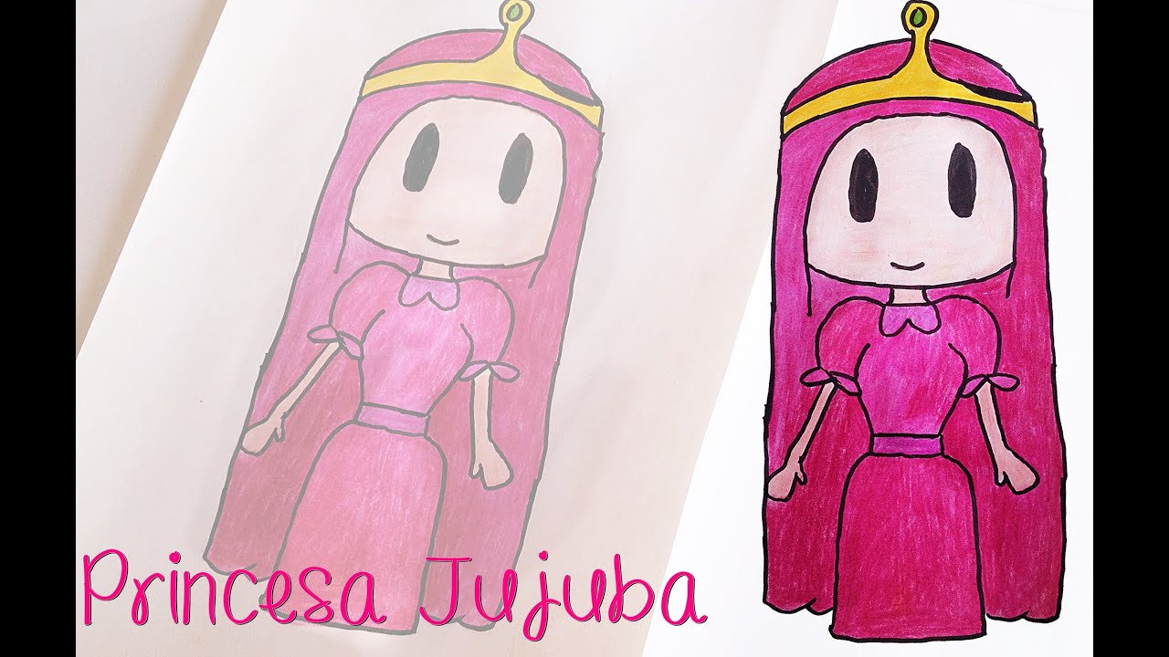 COMO DESENHAR A PRINCESA JUJUBA DE HORA DE AVENTURA EM ESTILO CHIBI ...