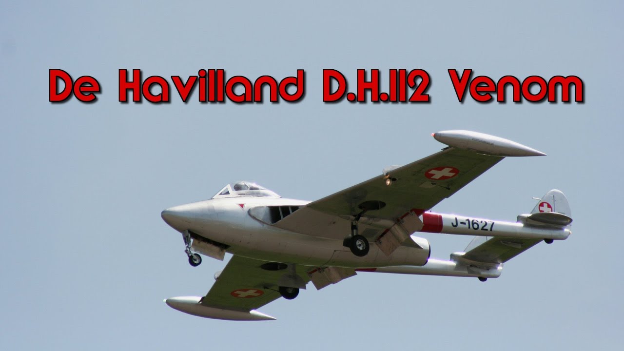 De Havilland DH-112 Venom Andreas Hotz - YouTube