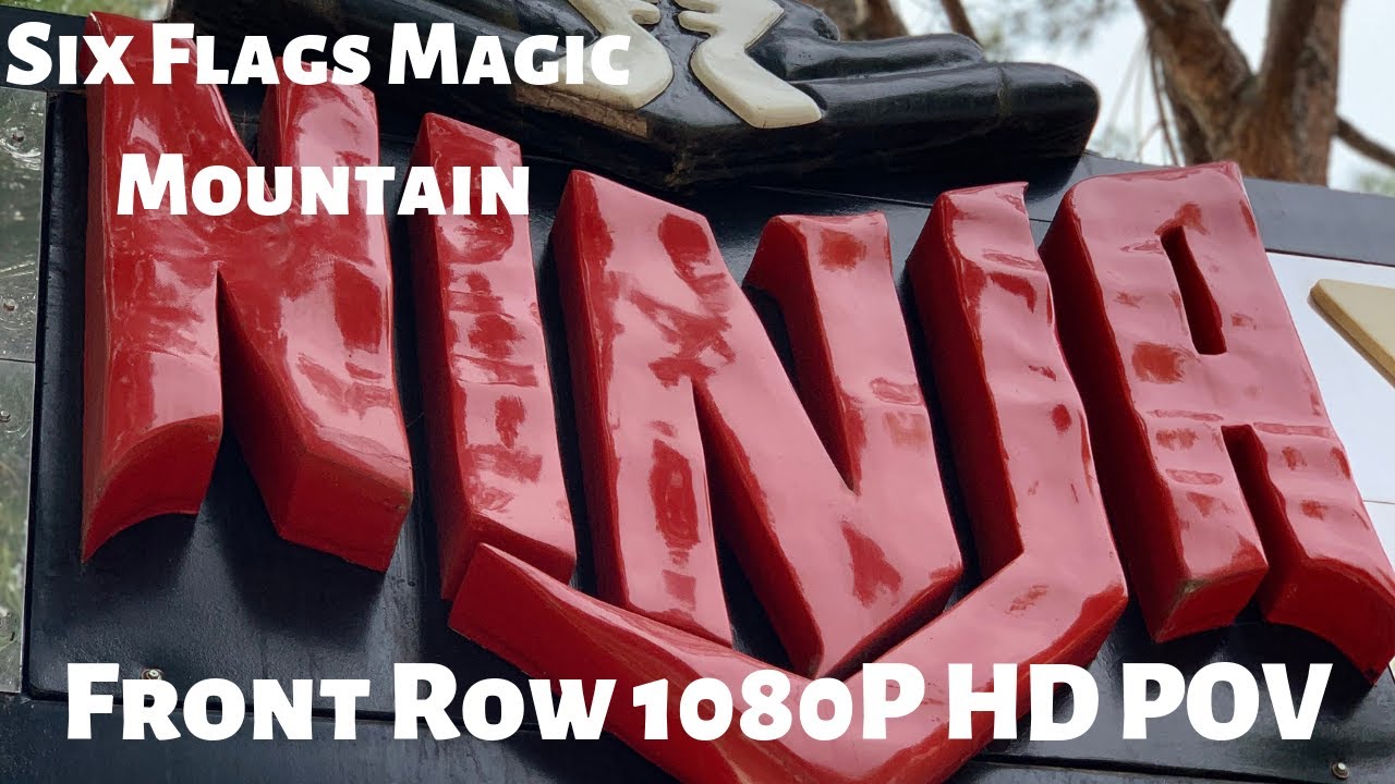 Ninja Six Flags Magic Mountain Front Row 1080P HD POV - YouTube
