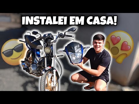 INSTALANDO A FRENTE DA 160 NA MOBYLETE (MELHOR TUTORIAL DO YT) 😍🔥