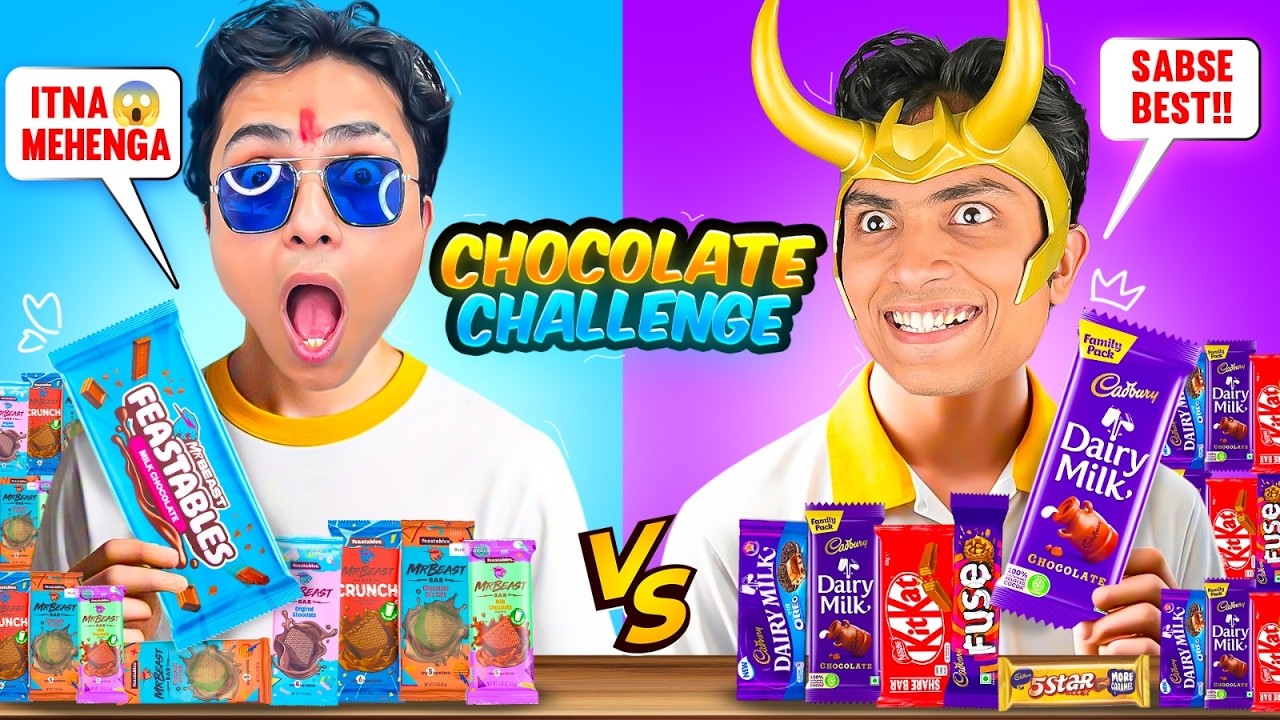 IRONMAN Tried all types of FEASTABLES & CADBURY CHOCOLATES 🍫😱 - YouTube