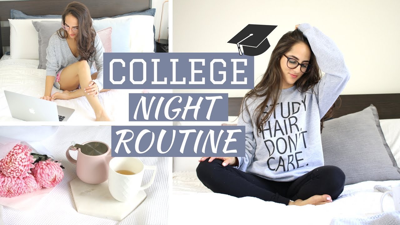 College night routine | Study With Jess - YouTube
