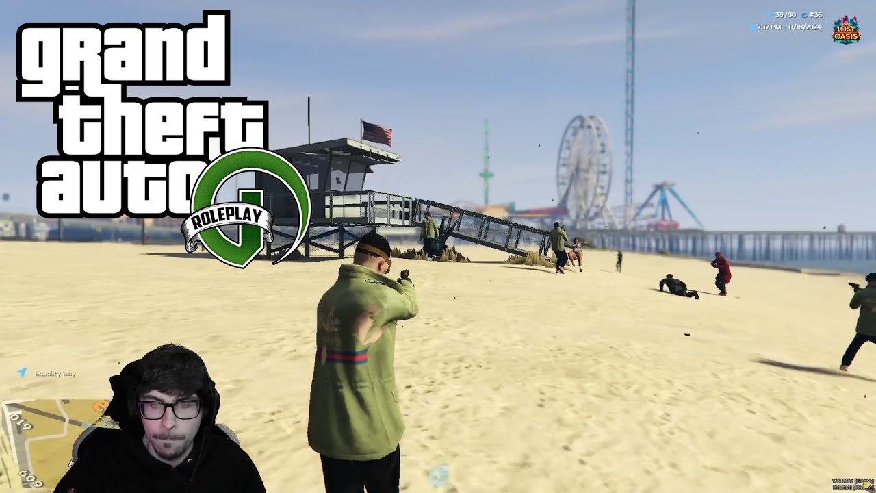 Airsoft Battle in GTA RP! - YouTube