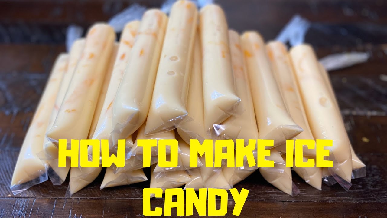 How to make Ice Candy Mango Filipino Desserts - YouTube