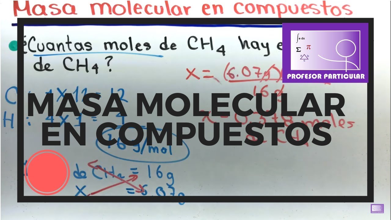 Masa molecular en compuestos | Química Inorgánica - YouTube