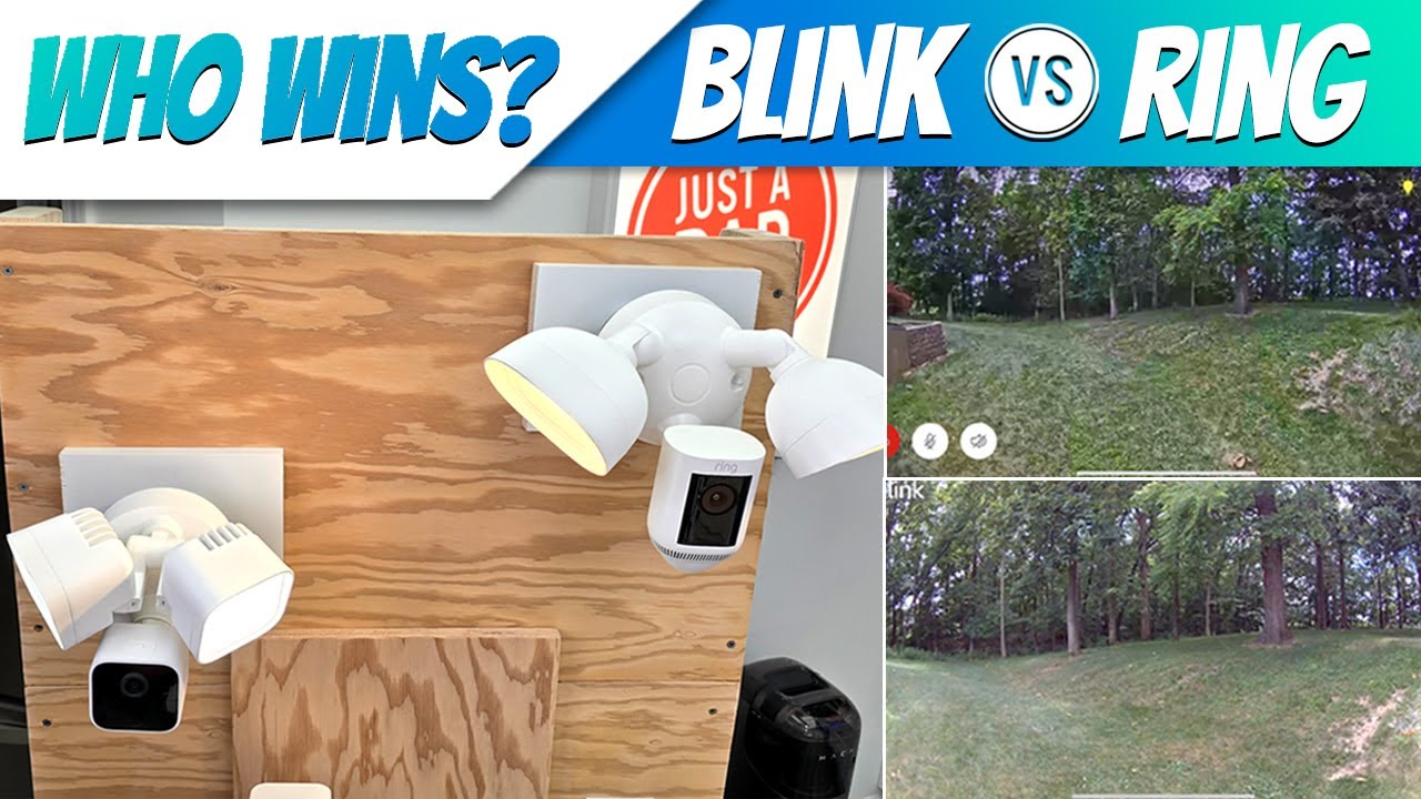 Blink vs Ring Floodlight Wired Security Camera COMPARISON - YouTube