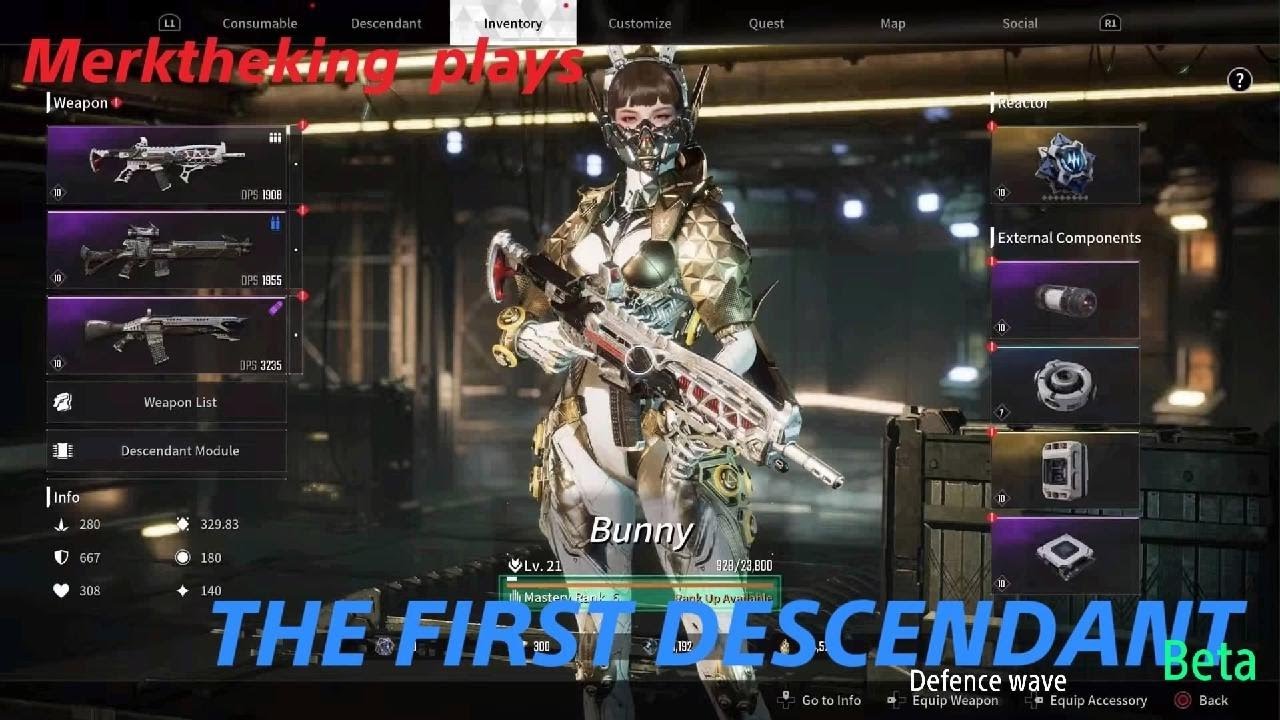 The First Descendant Merktheking plays Defence wave - YouTube