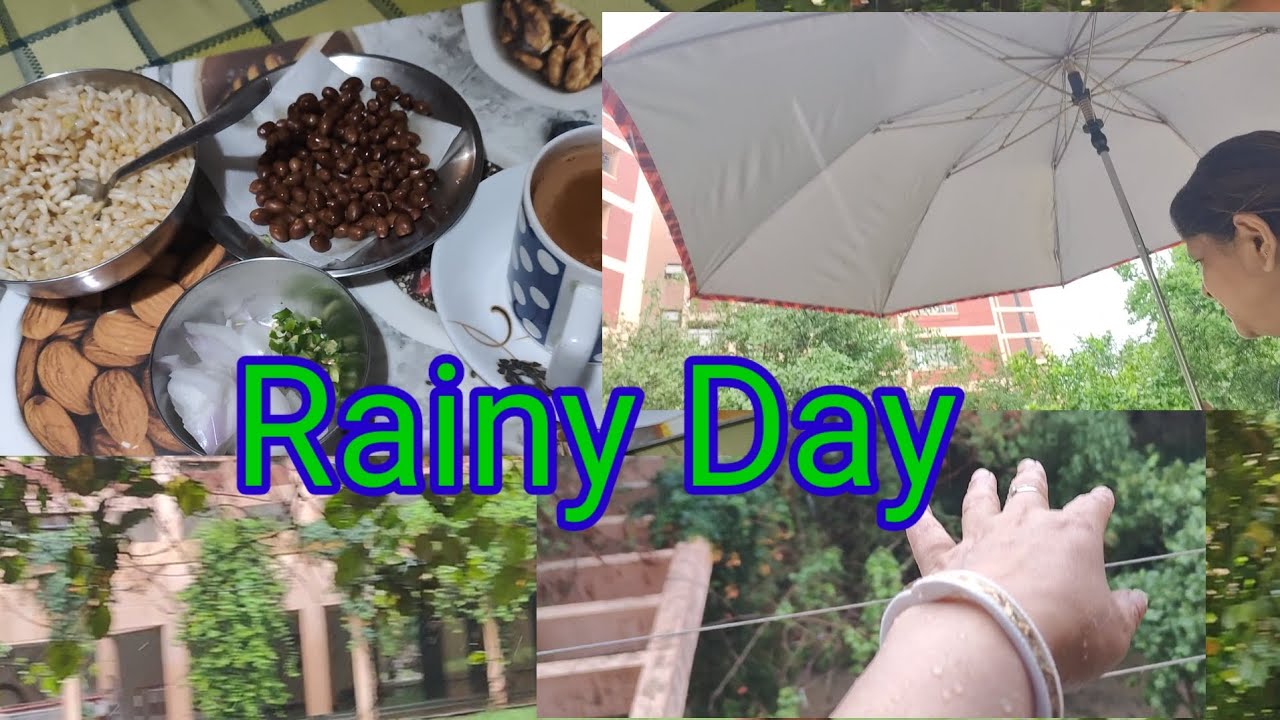 Enjoying Rainy day || Having snacks - YouTube