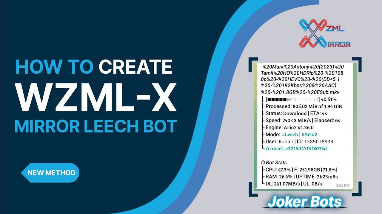 How To Create WZML-X Bot Using new Method || English || Joker Bots - YouTube