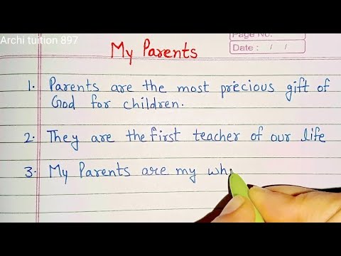 My Parents essay || 10 lines about of my parents || 10 lines on my ...