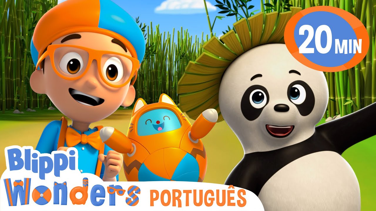 Conhecendo o Panda Gigante! | Blippi Brasil | Desenhos Animados ...