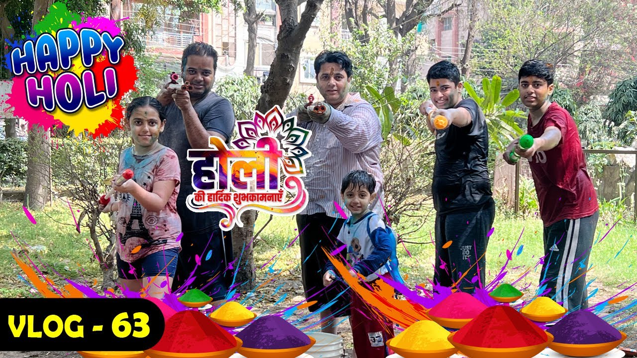 Day 49 - Happy Holi ! Fat to Fit Challenge ! Sumit Chopra Vlog ! fat to ...