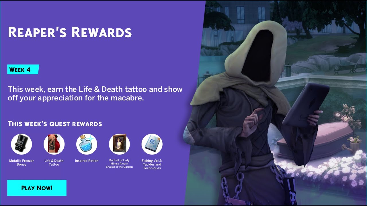Sims 4 - Reaper's Rewards - Week 4 - Walk Through - YouTube